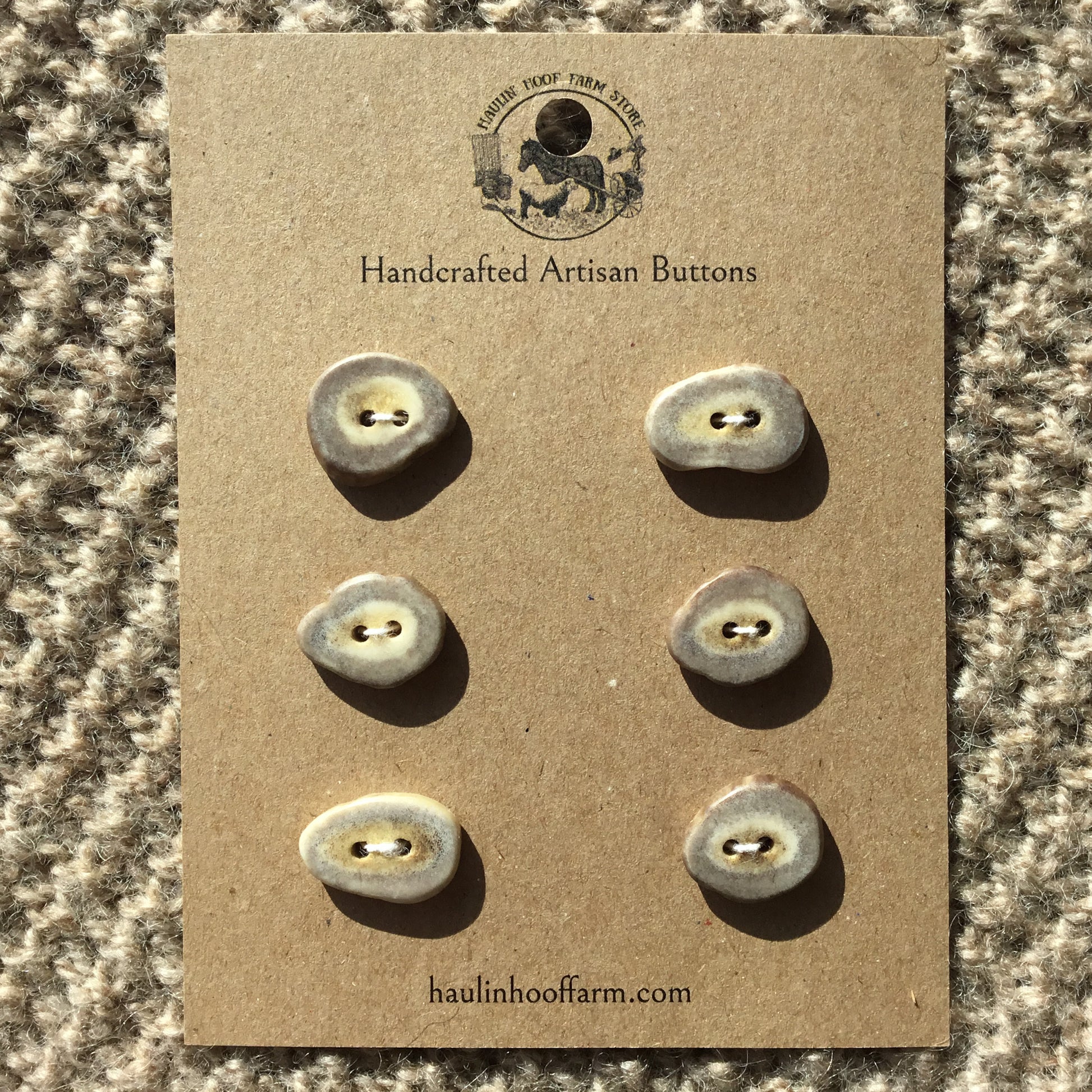 Polished Deer Antler Shed Buttons 3/4"-7/8" 6-Pack – Haulin' Hoof Farm ...