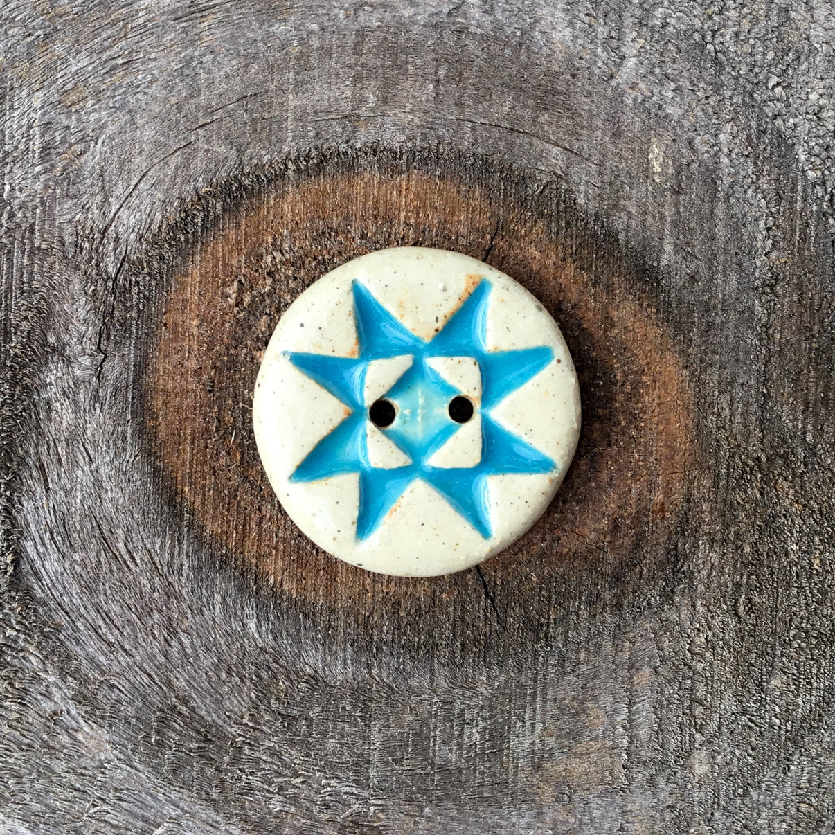 Rustic Style Ohio Star Stoneware Button 7/8" – Haulin' Hoof Farm Store