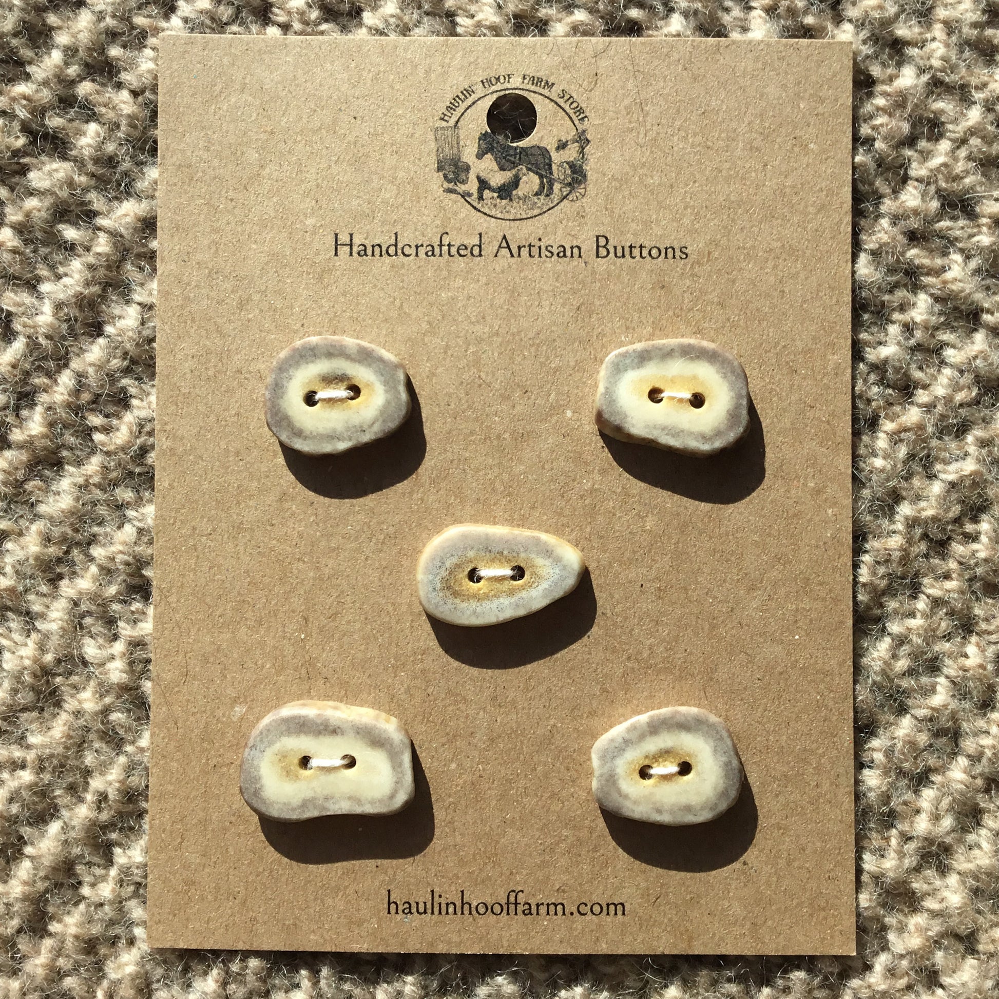 Polished Deer Antler Shed Buttons 7/8" 5-Pack – Haulin' Hoof Farm Store