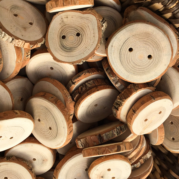 Live Edge Sassafras Raw Wood Buttons – Haulin' Hoof Farm Store